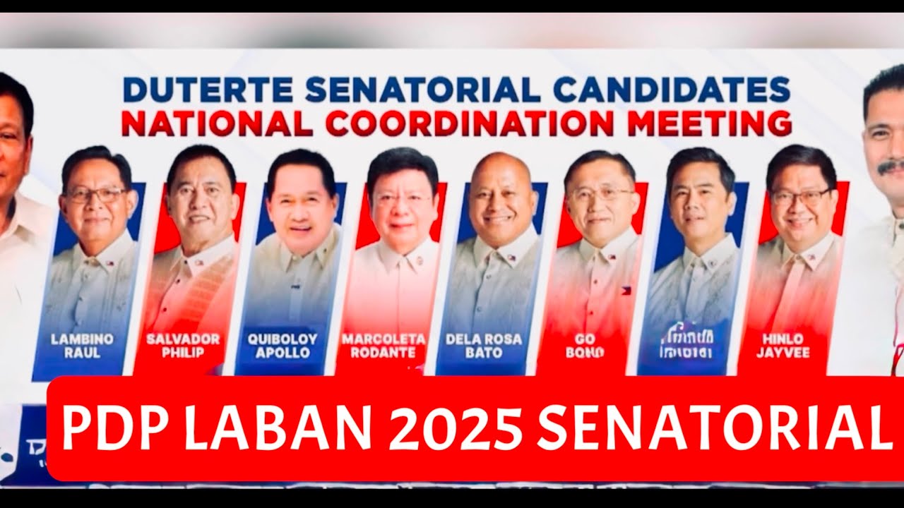 PDP Laban Senatorial line-up for 2025 - YouTube
