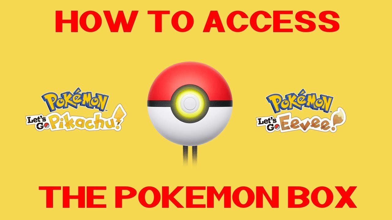 How to Access the Pokemon Box with the Pokeball Plus - YouTube