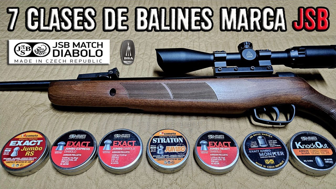 PRUEBA BE BALINES JSB 5.5mm CON LA BSA METEOR EVO. - YouTube