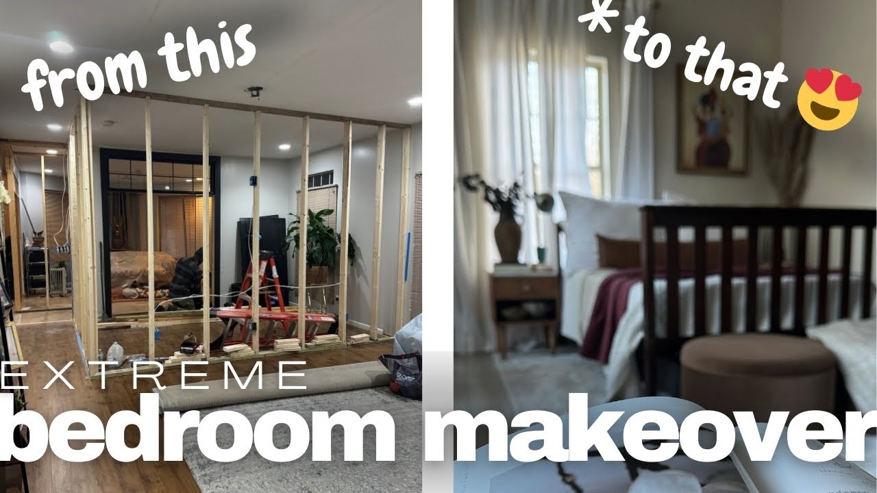 Extreme Bedroom Makeover: Den to Dream Room Transformation - YouTube
