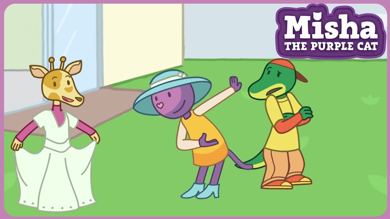 Misha The Purple Cat | English Moral Stories | 28 | Misha La Gata ...