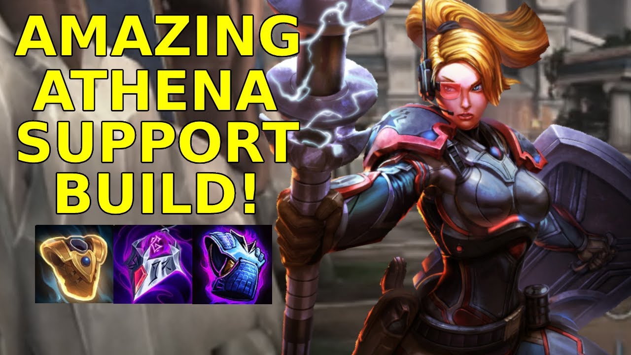 THIS SUPPORT BUILD WORKS AMAZING ON ATHENA - Conquest Smite - YouTube