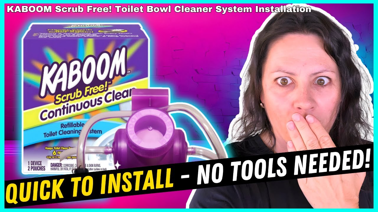 Easy Kaboom Toilet System Install: Clean Bowl Every Flush! - YouTube