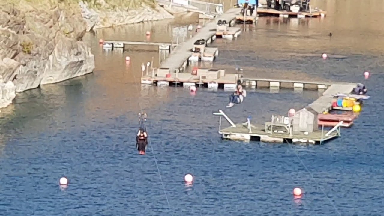 Chepstow Zip Wire @ The National Diving & Activity Centre (NDAC) - YouTube
