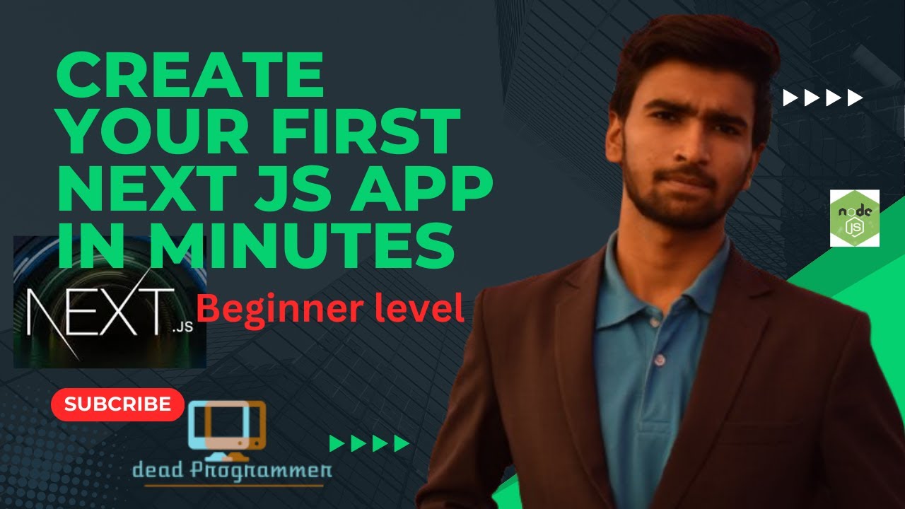 Create Your First Next js Application in Minutes | Beginners | Next Js ...