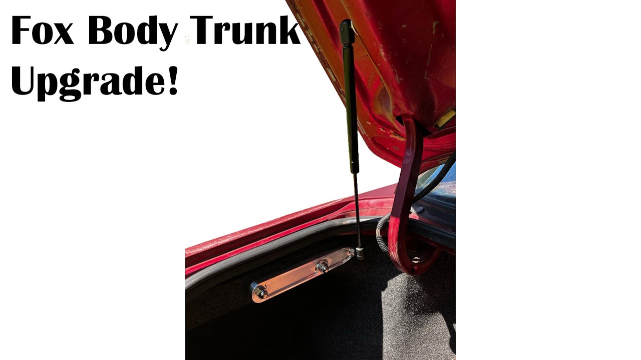 FFP Customs 79-93 Mustang Coupe Gas Shock Trunk Kit - YouTube