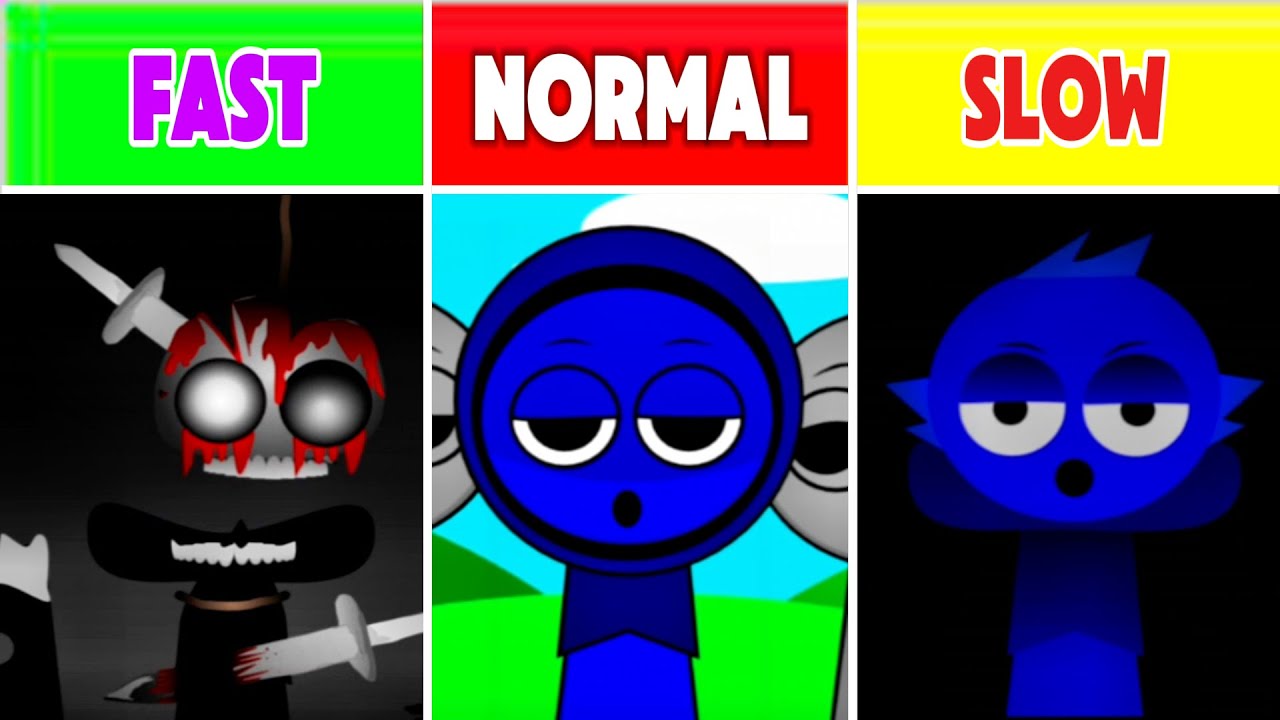 JEVIN at MAX Speed?! Slow vs Normal vs Fast | Incredibox Sprunki (Phase ...