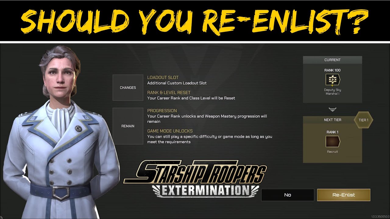 Starship Troopers Extermination: SHOULD YOU RE-ENLIST - Rank 100 - YouTube