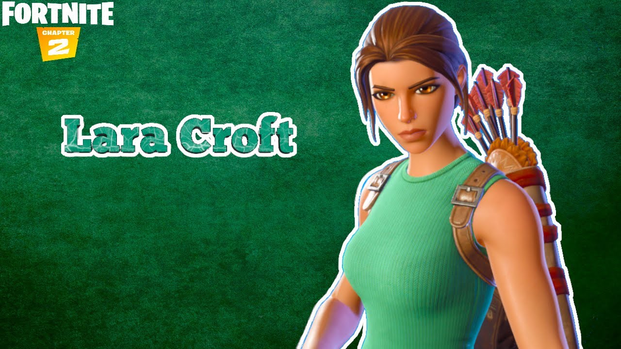 *NEW* LARA CROFT 25TH ANNIVERSARY STYLE SKIN GAMEPLAY (FORTNITE CH2 S6 ...