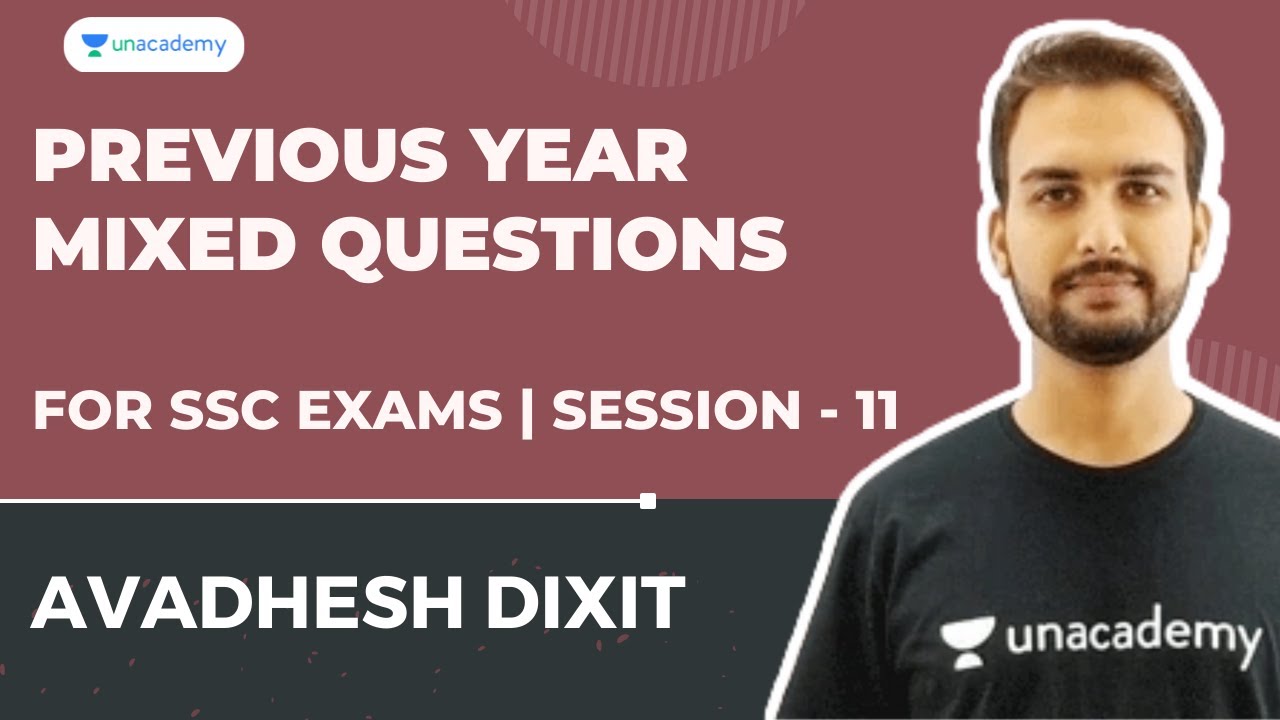 SSC - Previous Year, Mixed Questions | Practice Session - 11 | SSC ...