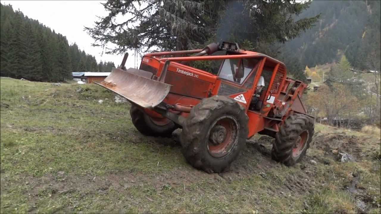 debardage avec timberjack 240 - YouTube