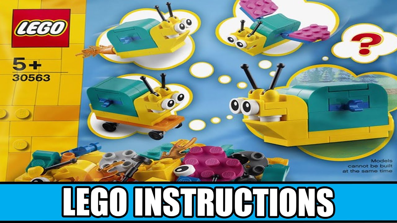 LEGO Instructions | Classic | 30563 | Build Your Own Snail - YouTube