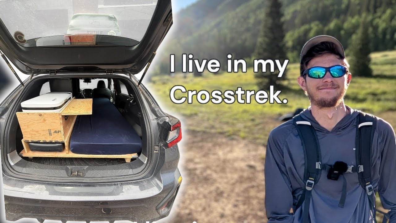 My Full-Time Car Living Setup: From Apartment to Crosstrek - YouTube