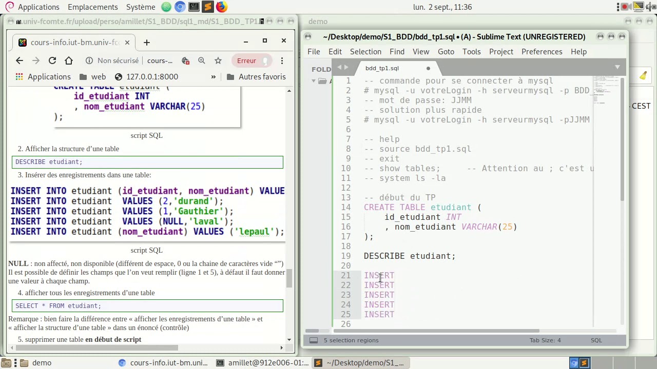 S1 BDD 2019 tp1 - YouTube