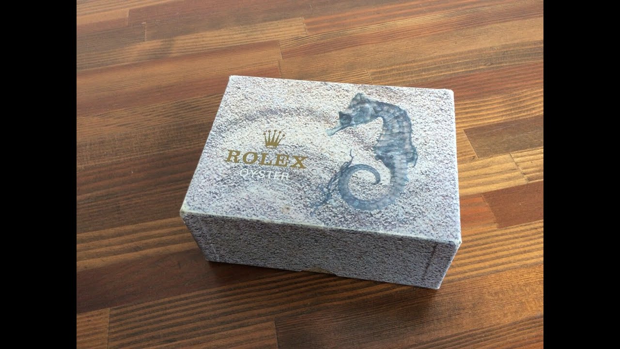 Rolex Seahorse Vintage Outside Watch Box + FREE SHIPPING - YouTube