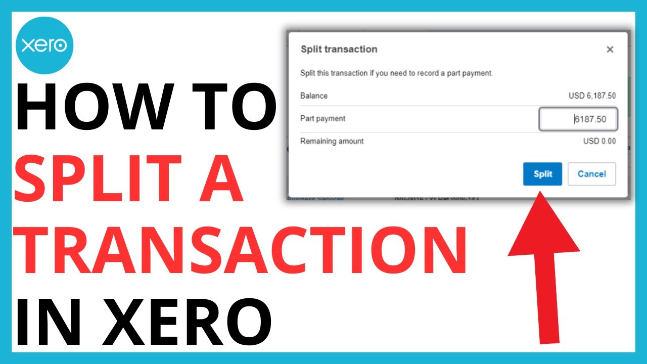 How to Split a Transaction in Xero [QUICK GUIDE] - YouTube