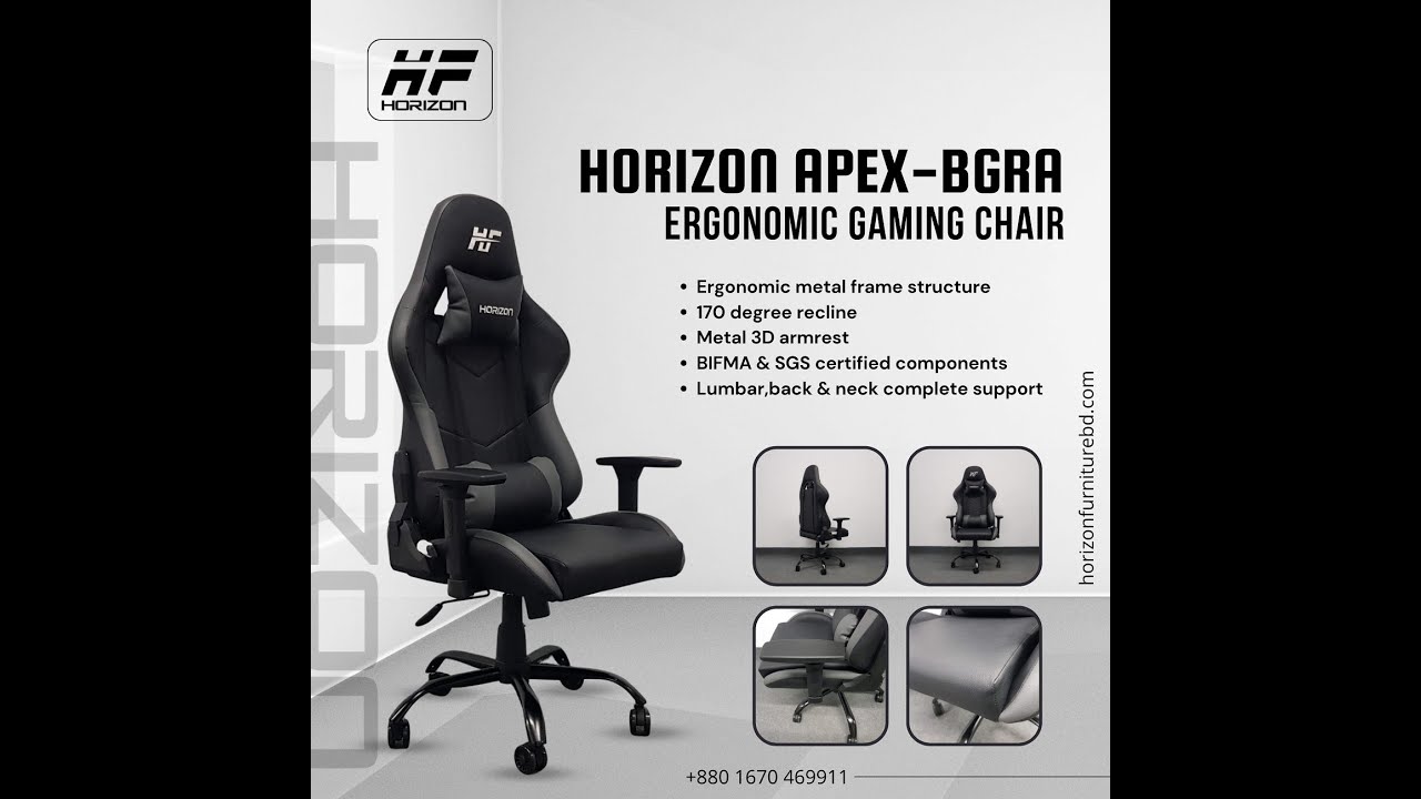 Horizon apex series of chairs setup guide - YouTube