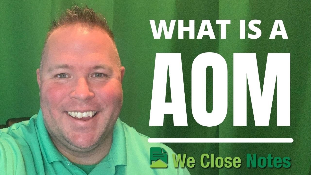 What Is An AOM (Assignment of Mortgage) - YouTube