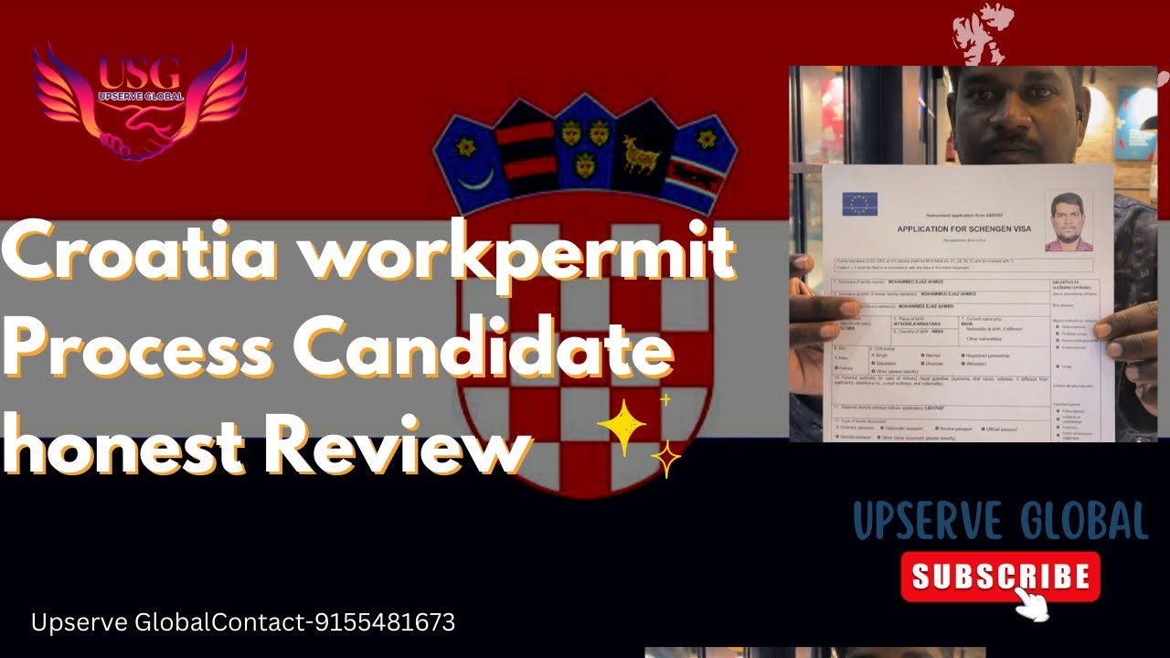 Croatia Work Permit Process | Candidate Honest Review | UpServe Global ...