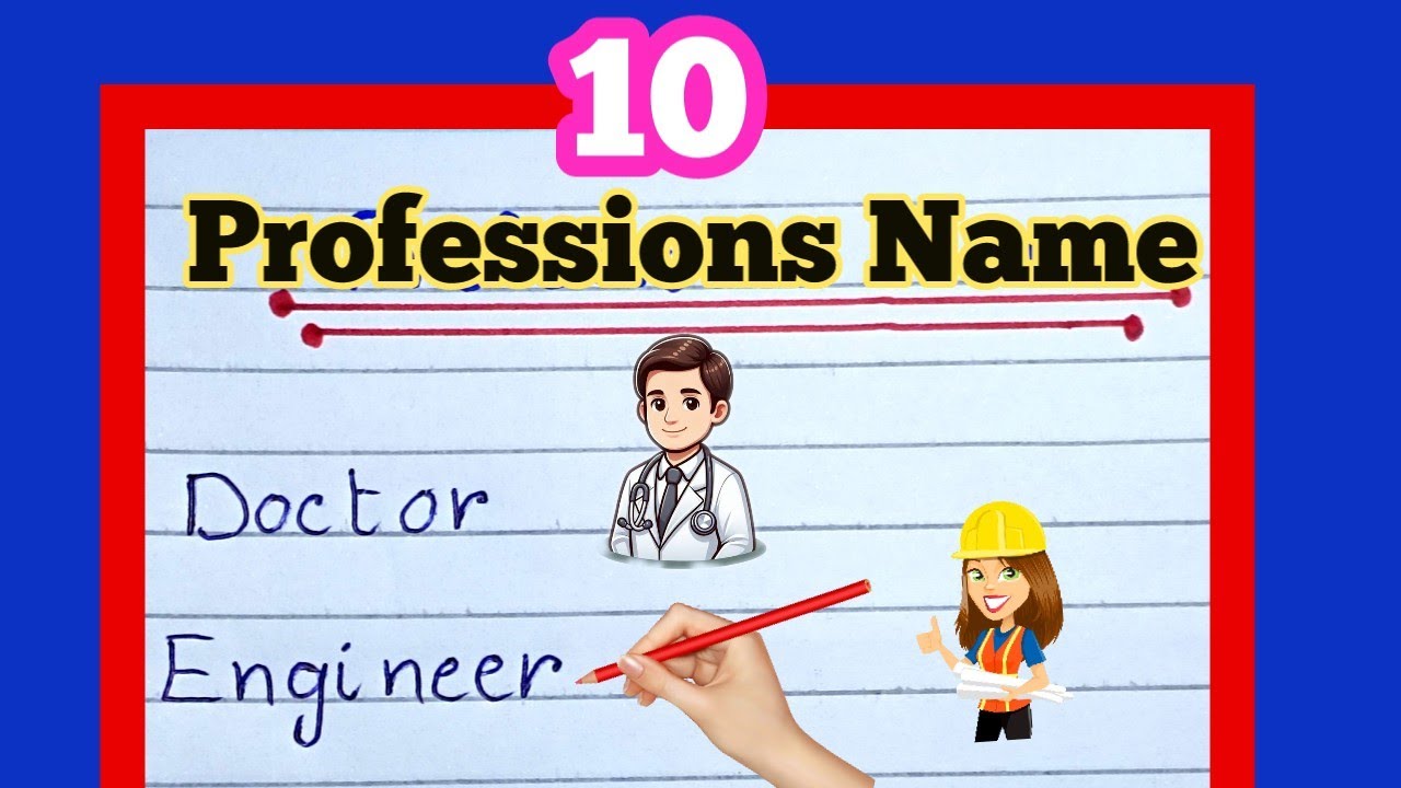 10 Professions Name | Types of Jobs | Names of Professions in English ...