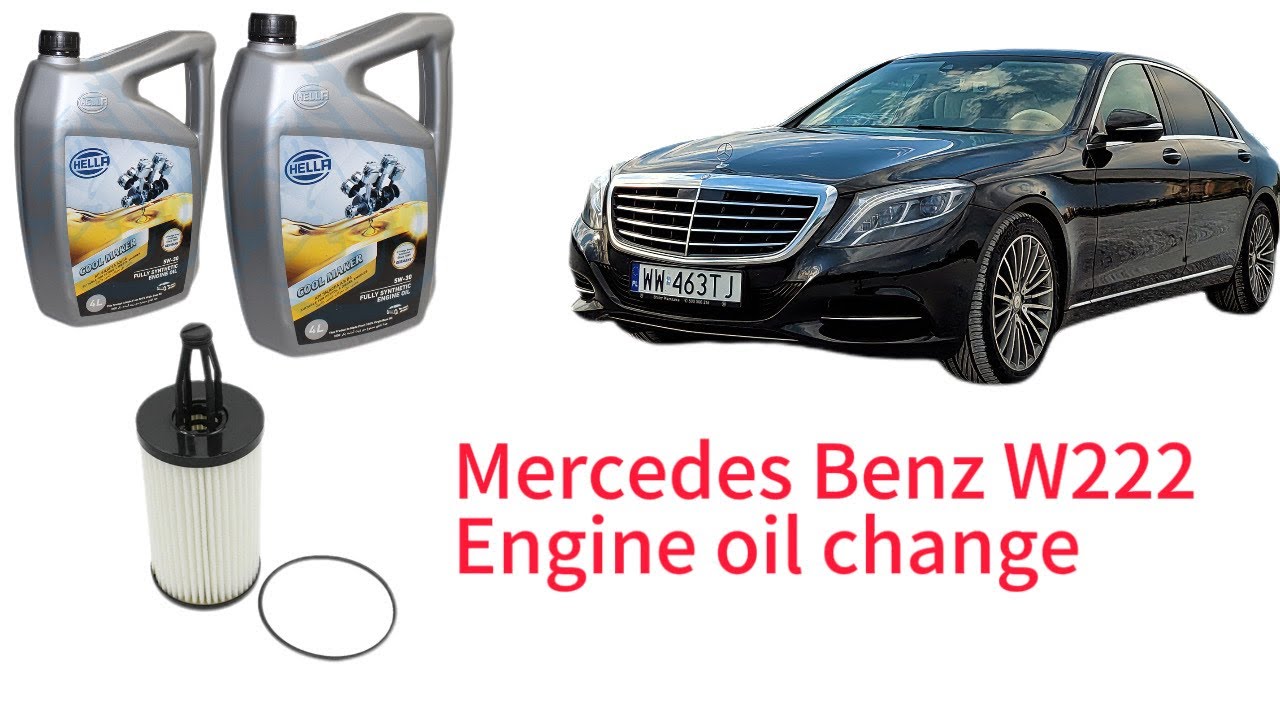 How to change engine oil M276 Mercedes Benz - YouTube