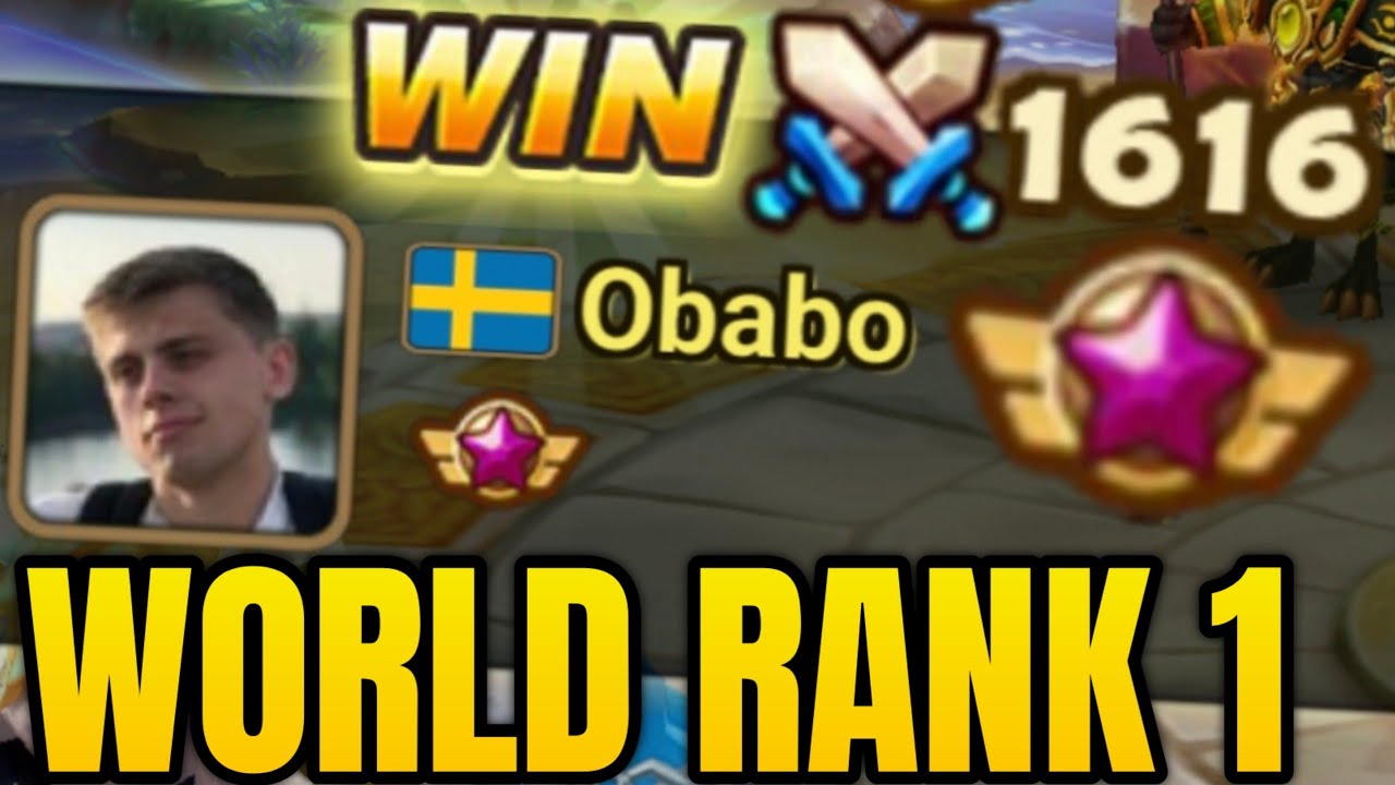 Obabo's World Rank 1 Road in Special League - Summoners War - YouTube