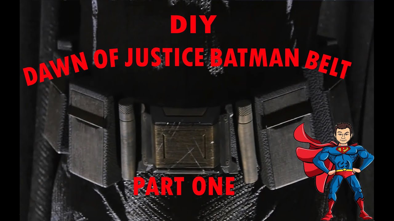 DIY Dawn of justice Batman utility belt Part one - YouTube