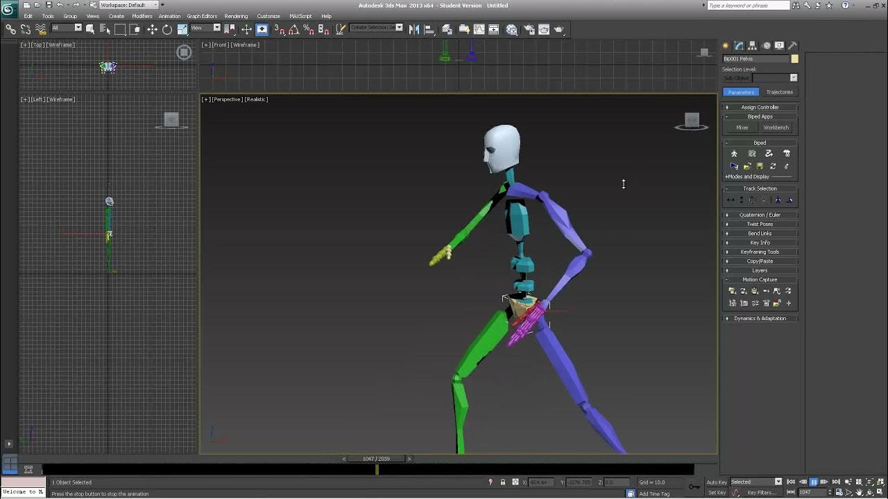 3DStudio Max How to Make a Bip File for Biped Studio with BVH file ...