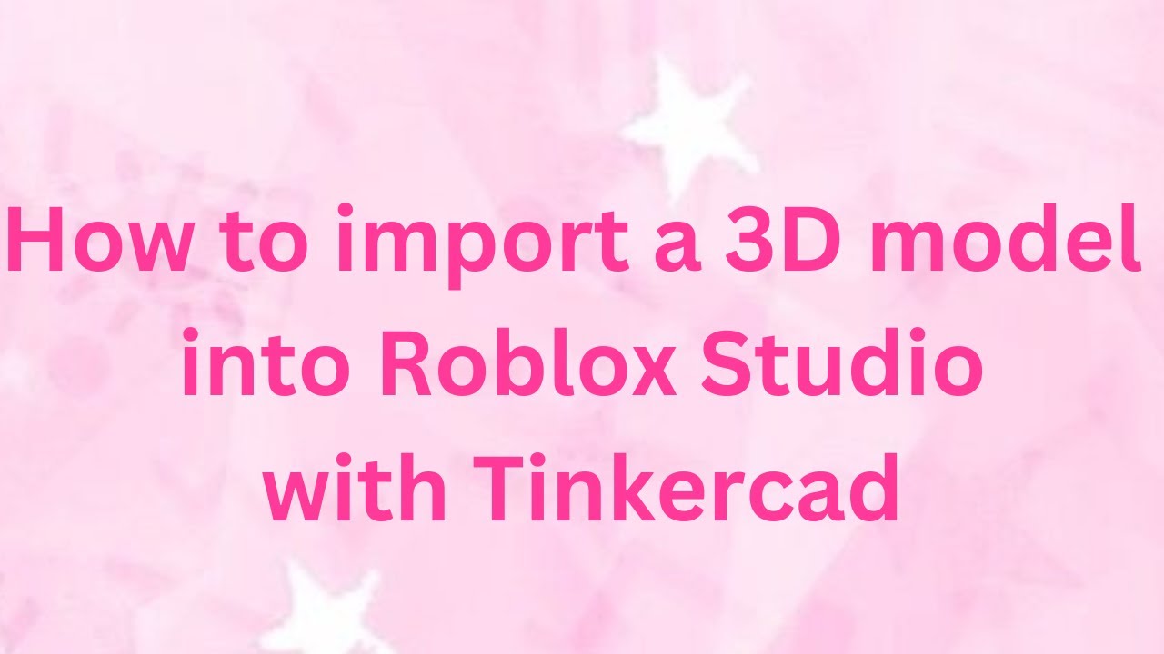 How to import a 3D model into Roblox Studio - YouTube
