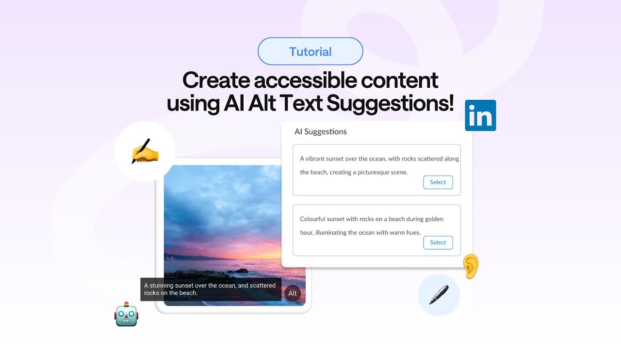 Create accessible content using AI Alt Text Suggestions! - YouTube