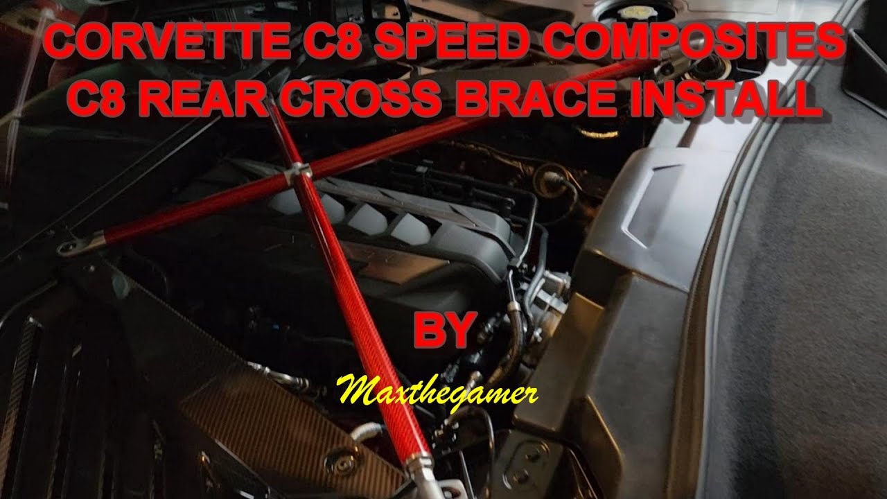 C8 Corvette Speedway Composites Chassis Brace Install - YouTube