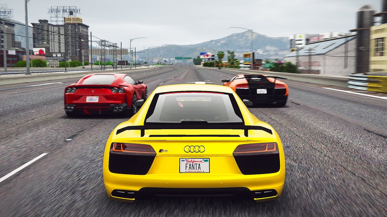 GTA 5 8k Resolution Only SUPERCARS Gameplay 🔥 GEFORCE RTX™ 3080 Concept ...