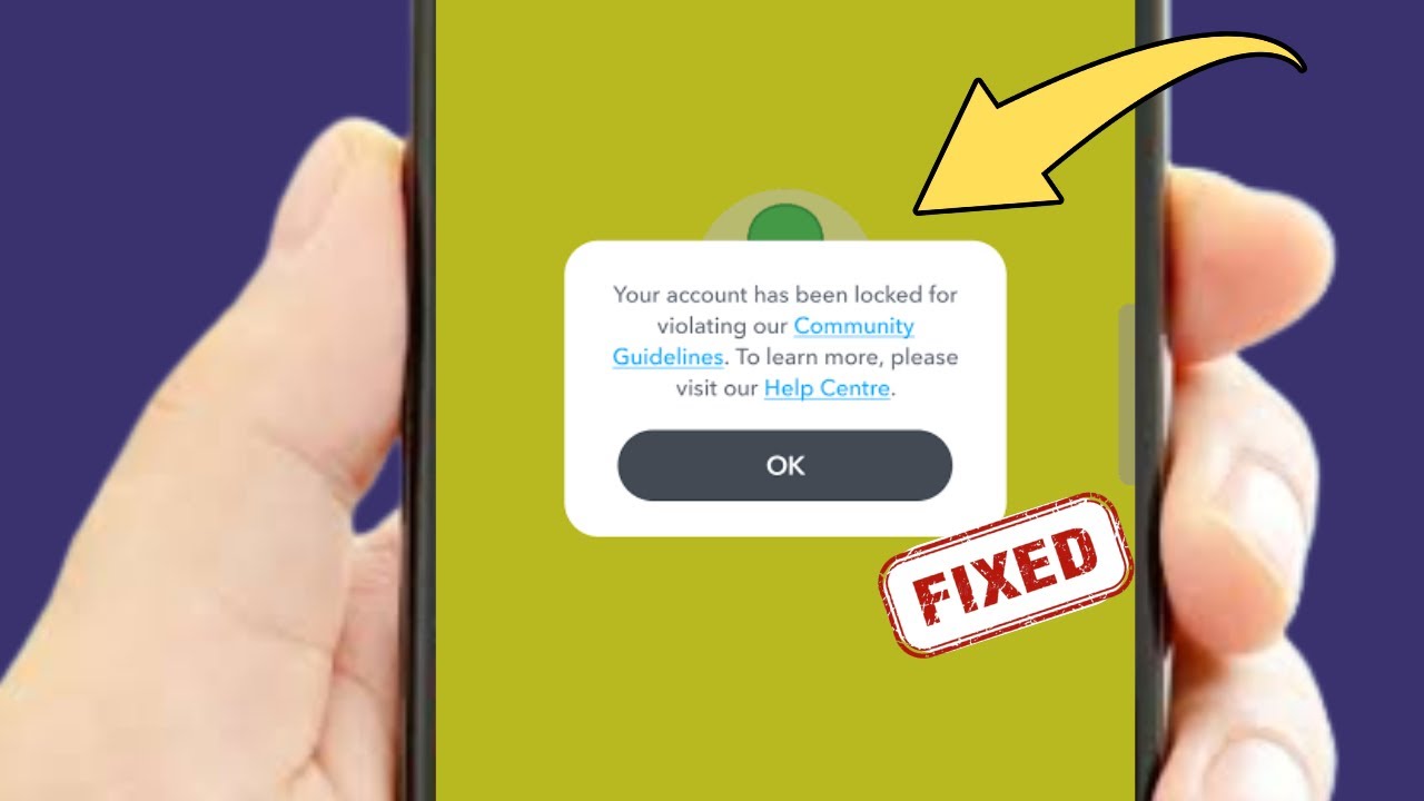 Fixed: Snapchat Your Account Has Been Locked For Violating Community Guidelines | Unlock ...