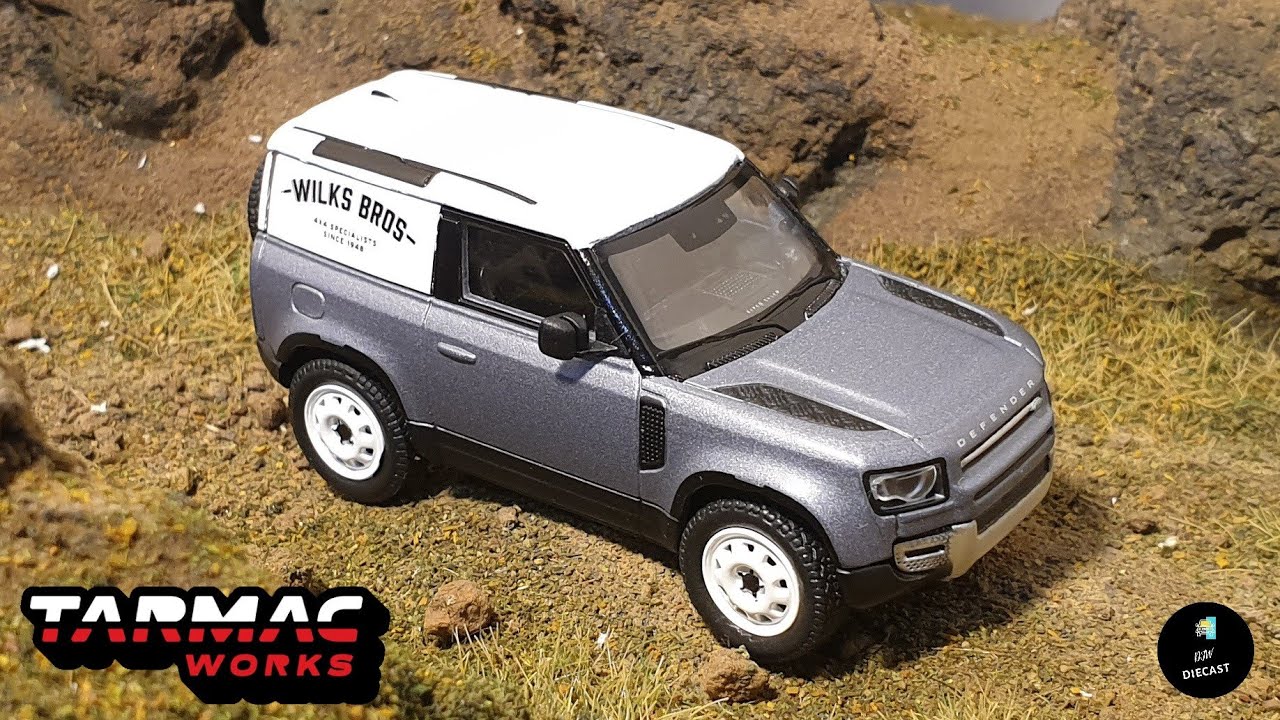 Land Rover Defender 90 Matt Blue Grey by Tarmac Works Global64 ...