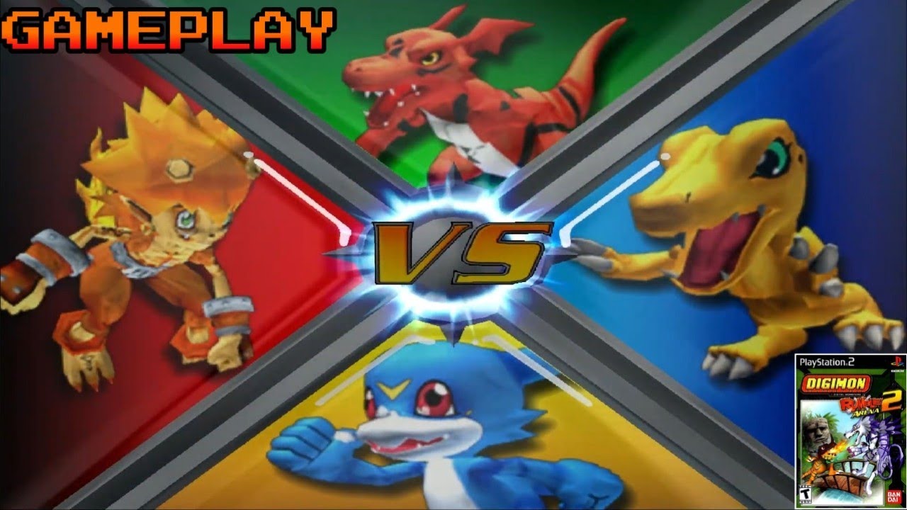 DIGIMON RUMBLE ARENA 2 (PS2) | ALL CHARACTERS & ARENAS (GAMEPLAY) - YouTube
