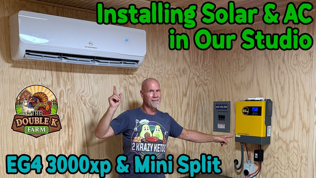 Installing solar in our Studio Shed with the EG4 3000, Complete off ...