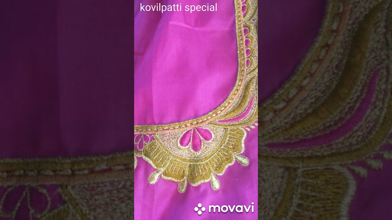 Aari work and machine embroidery - YouTube