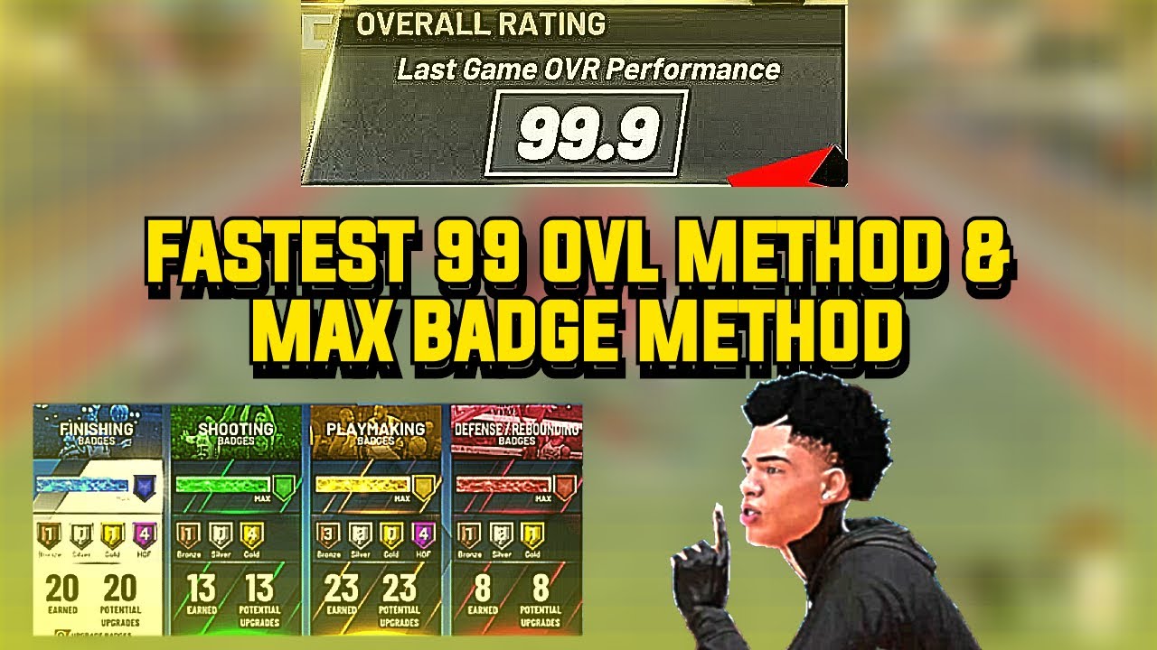 *NEW* FASTEST WAY TO GET 99 OVERALL & MAX BADGES IN NBA 2K20!! MAX OUT ...