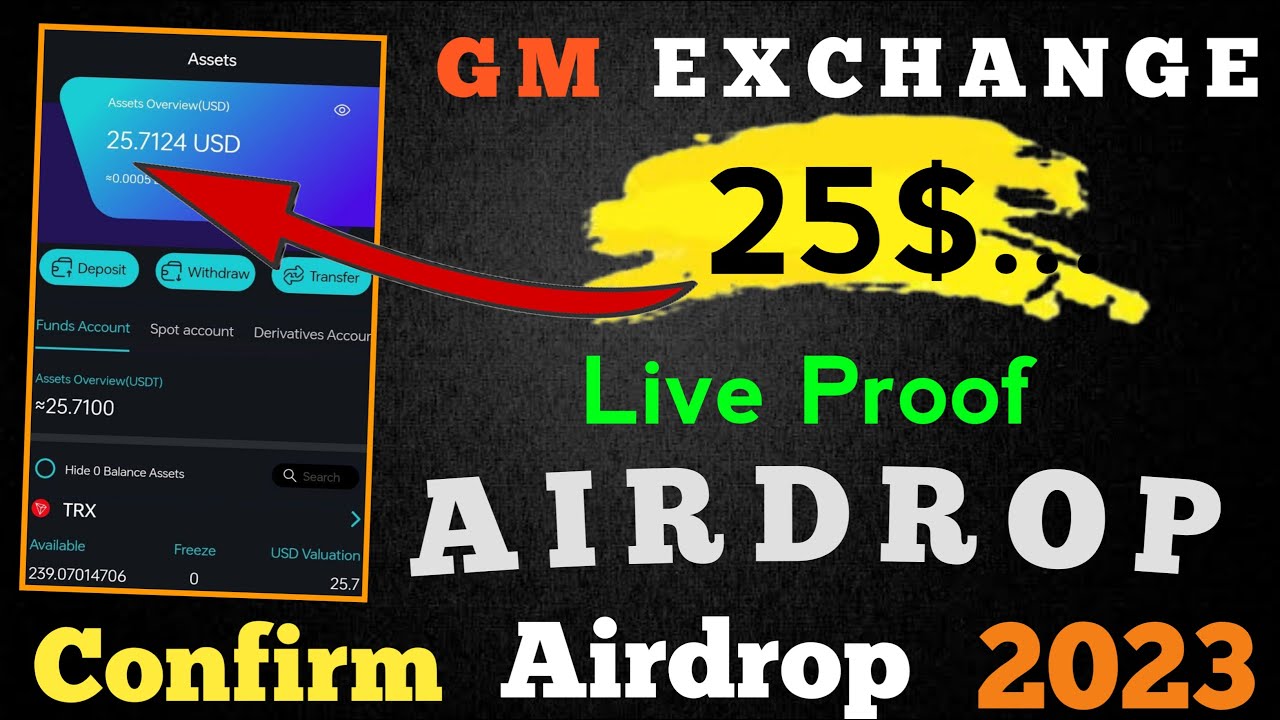 Claim 300 GM Exchange Token worth 25$ Live Payment Proof | How to use GM Exchange | 239 TRX ...