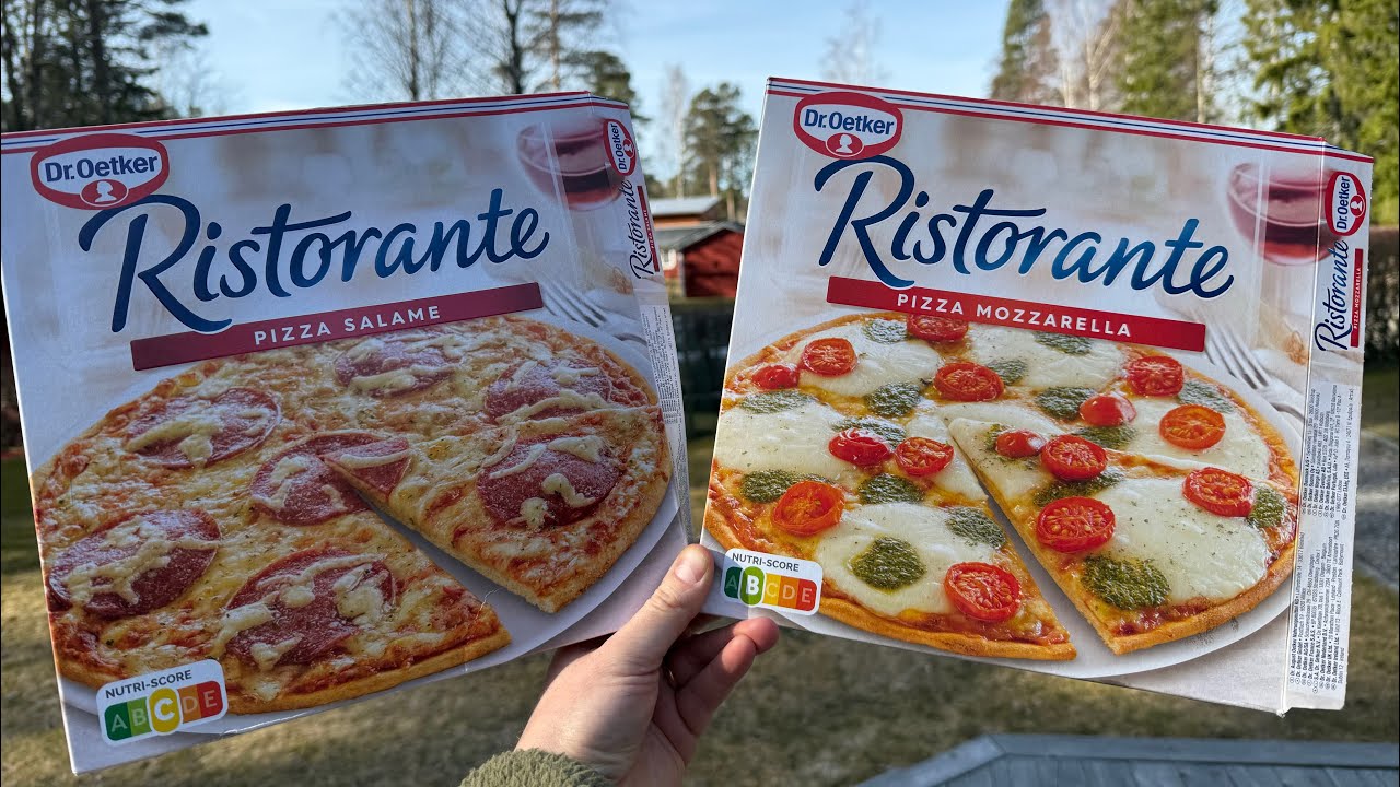 Fryspizza-test! Dr. Oetker Ristorante Salame VS Mozzarella - YouTube