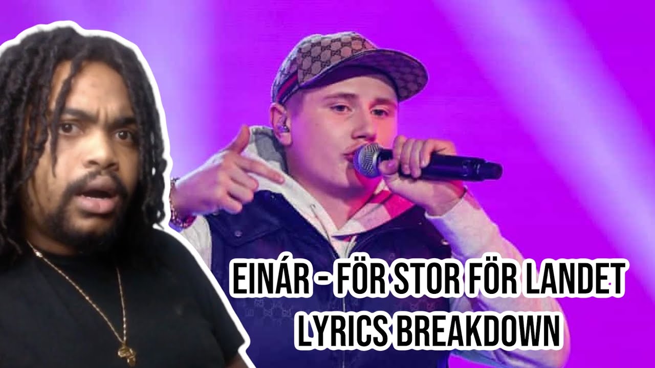 SWEDISH RAP REACTION Einár - för stor för landet - YouTube