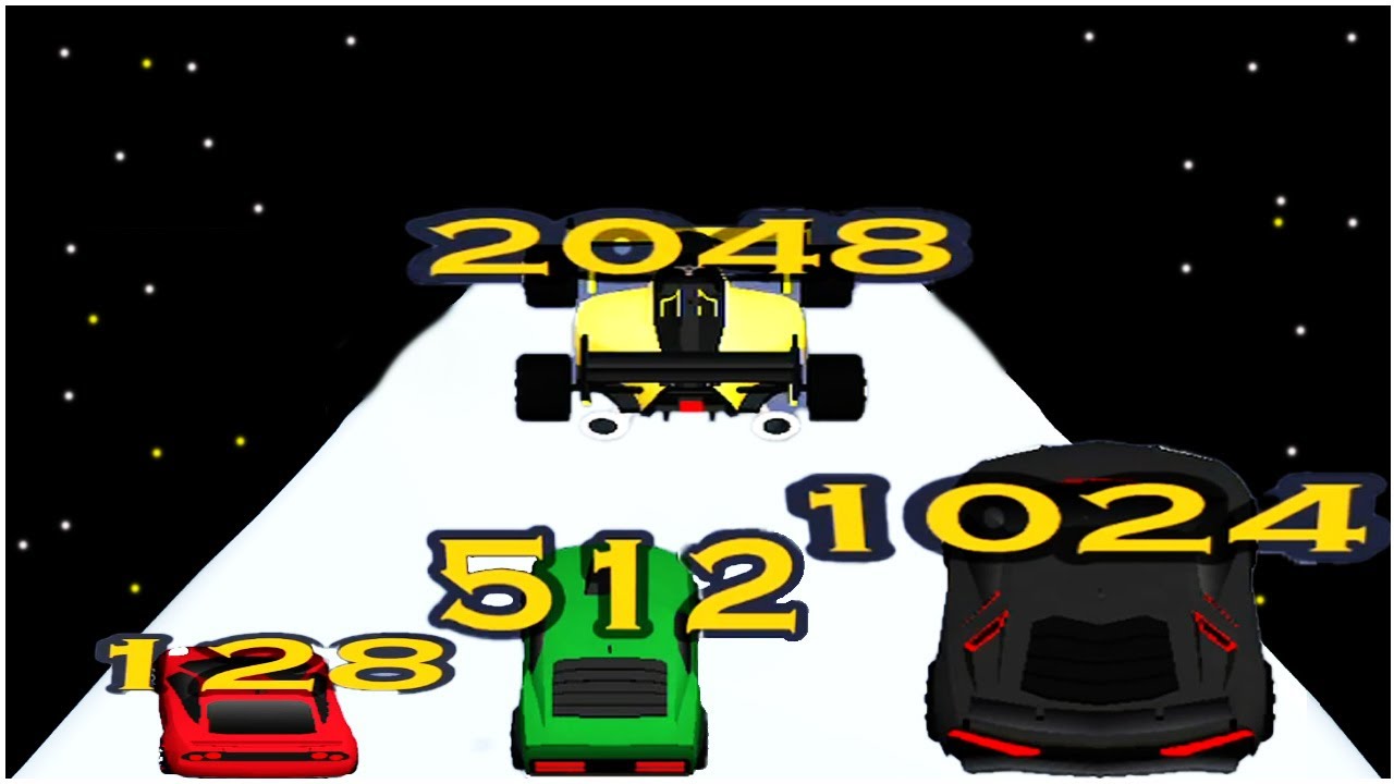 2048 Car Race - merge 2048 run - Gameplay Walkthrough - Max Levels (1 ...