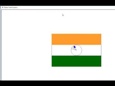 Indian Flag In Python - YouTube