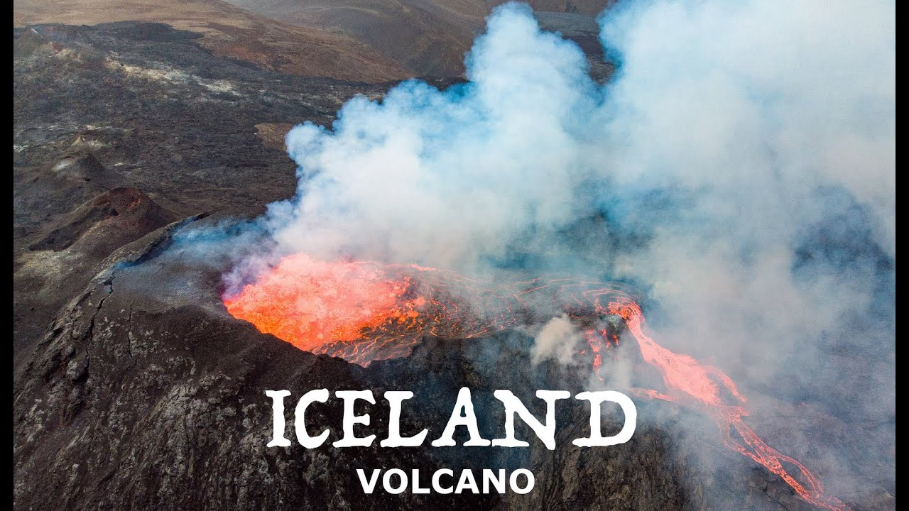 Drone Video of ICELAND VOLCANO Eruption 2021 - YouTube