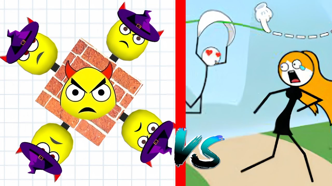 DRAW TO SMASH VS DRAW FLY _ Satisfying Mobile iOS android Gameplay ...