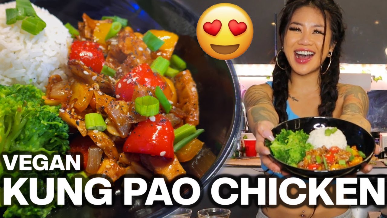 Cooking Vegan Kung Pao Chicken 🍃🍛| Kimmy's Plant Kitchen | Kimmy Tan ...