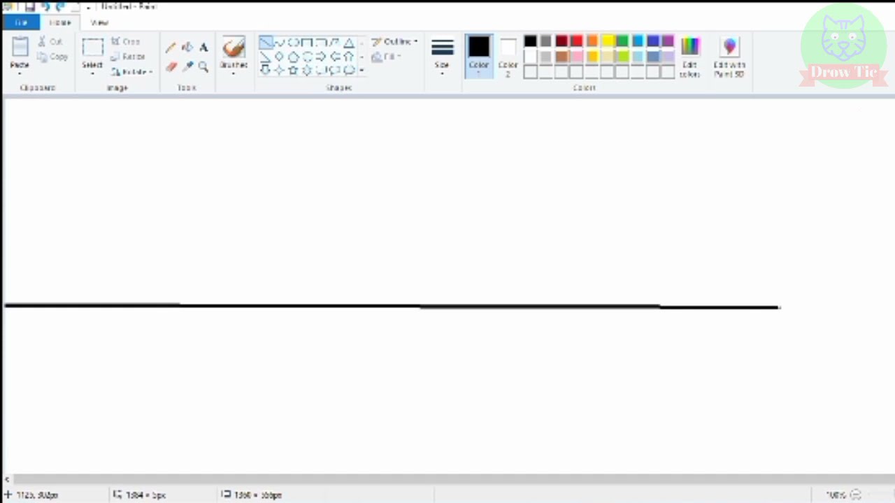 How To Draw Nature Scene In Computer | Ms Paint | Drowing Knowledge To ...