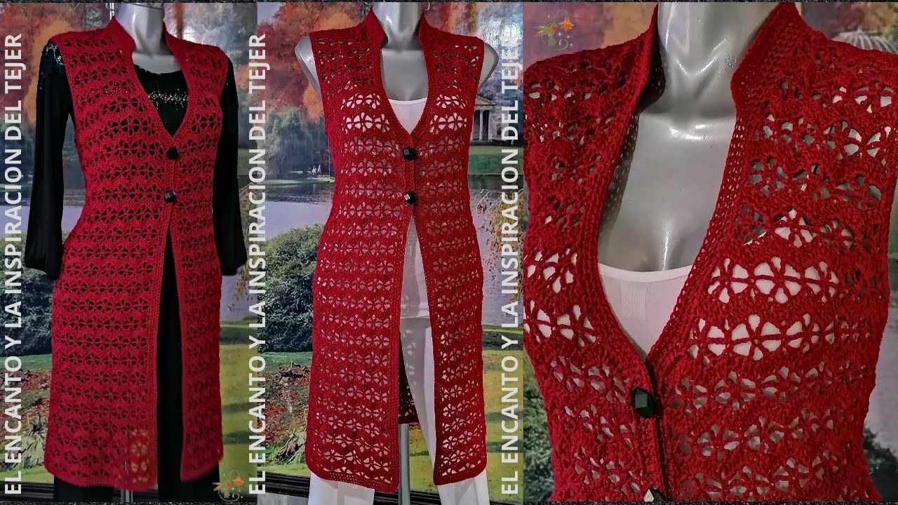 ELEGANTE Y LUCIDOR CHALECO A CROCHET UTULIVU - YouTube