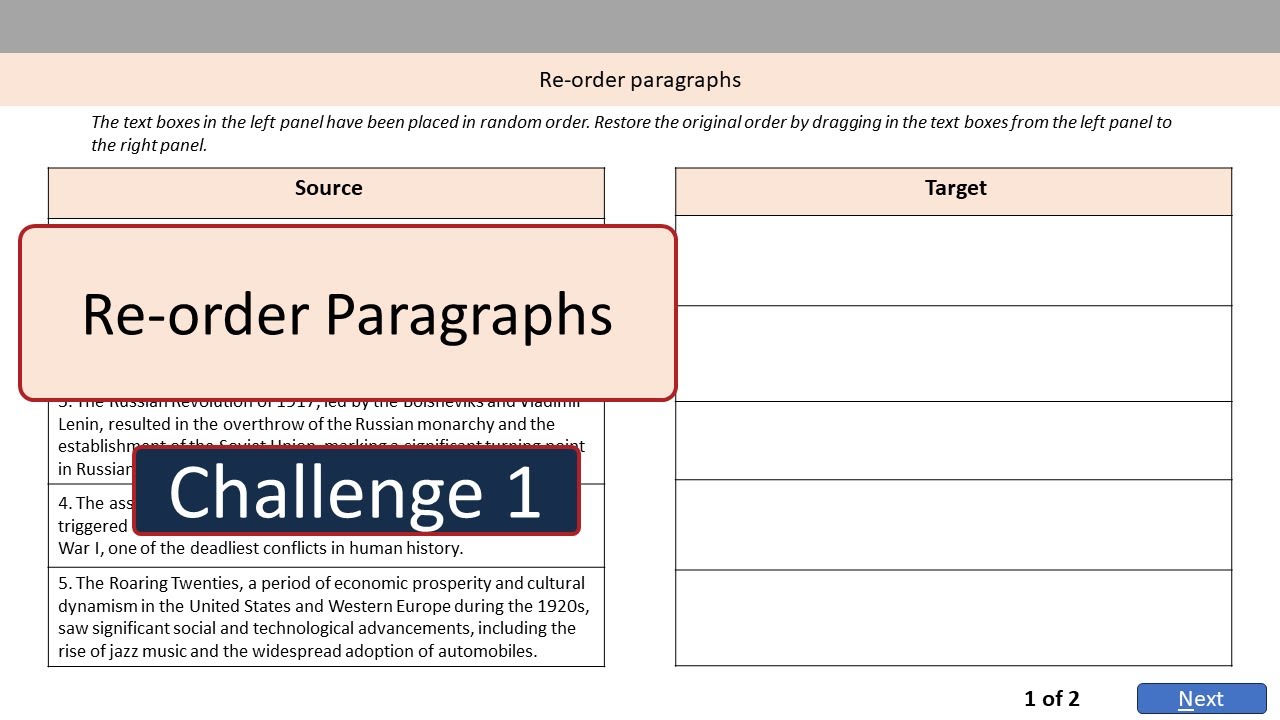 PTE Re-order paragraphs: Real Exam Practice - Challenge 1 - YouTube