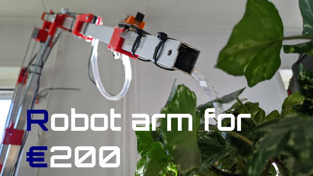Building a GIANT Robot Arm to Water my Plants - YouTube
